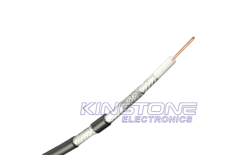 Plenum RG11 Quad CATV Coaxial Cable 14 AWG CCS Conductor with UL CMP Rated PVC