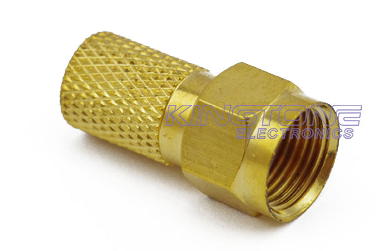 Terminated Cable RG6 CATV Coaxial Cable with 2 Golden F Connector for ...