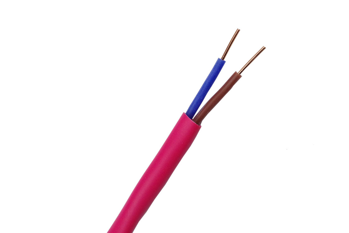 Unshielded Solid 2 Core Fire Resistant Cable , Low Smoke PVC with ...
