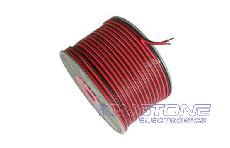 100M Roll Audio Speaker Cable 2 × 1.00mm2 Stranded OFC Condcutor in Red ...