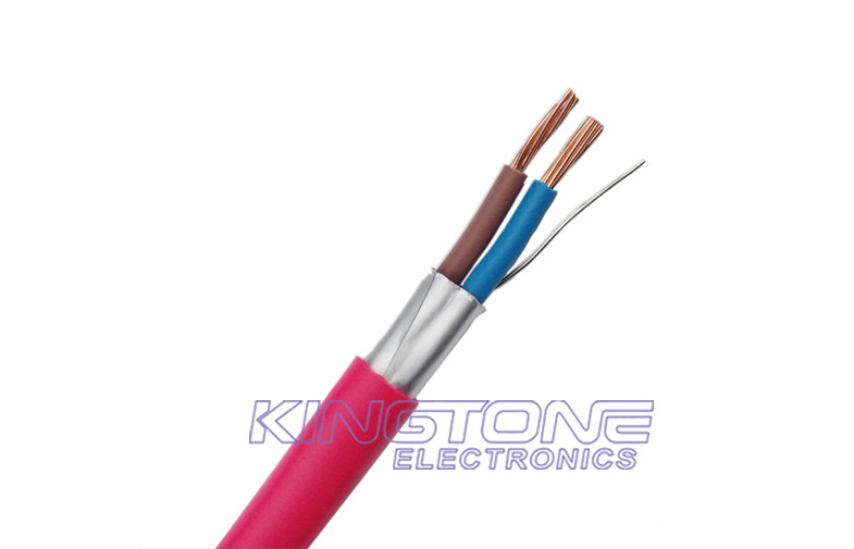 FRLS Shielded 0.75mm2 Fire Resistant Cable , Solid Copper Silicone ...