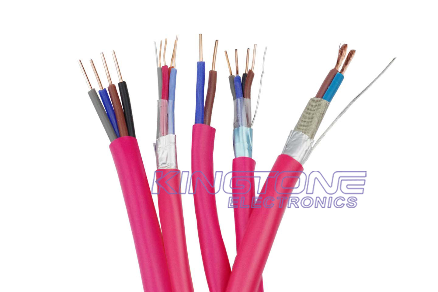 FRLS Unshielded 0.75mm2 Fire Resistant Cable , Bare Copper with 5.90mm ...