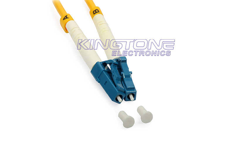 LC to LC 8.3/125 Singlemode Fiber Optic Patch Cord , 3.0mm OD Jacket ...