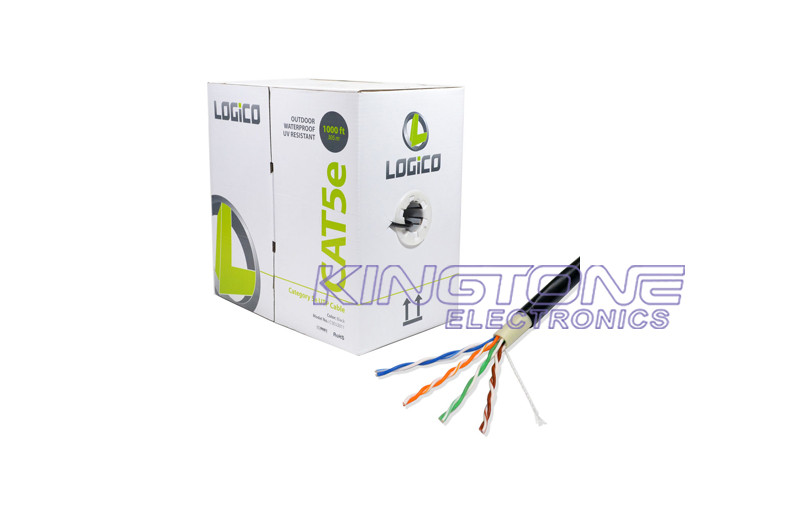 UTP CAT5E Security Camera Cable 4PR 24AWG Solid Bare Copper LSZH PVC