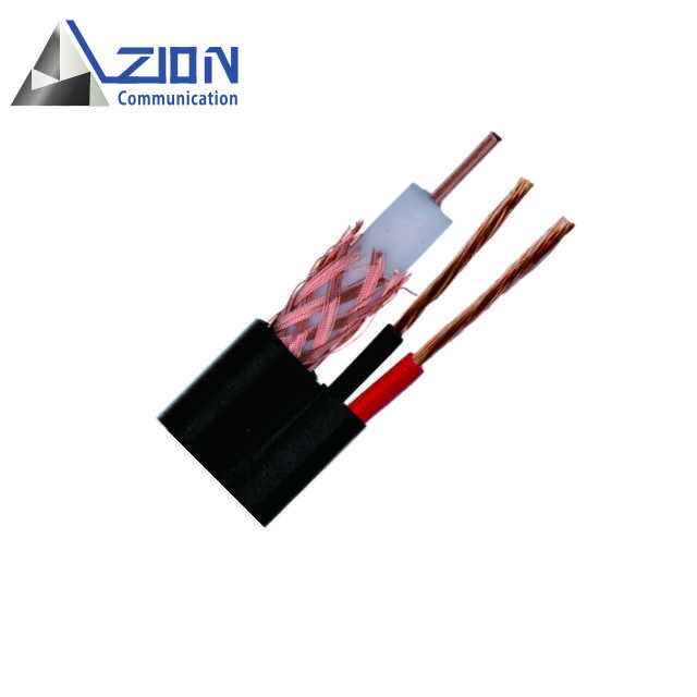 Siamese Cable UL CM RG59/U CCTV Coaxial Cable 20 AWG BC + 18 AWG CCA Power